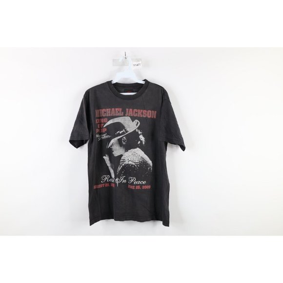 Vintage | Shirts | Vintage Medium Distressed Michael Jackson King Of ...